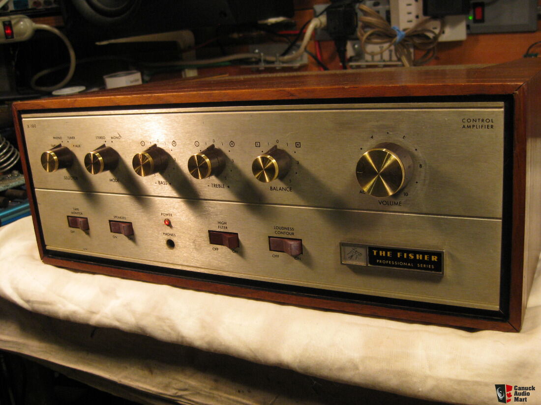 Clean Vintage Fisher X-100-2 Integrated Tube Amp....Restored ! Photo ...