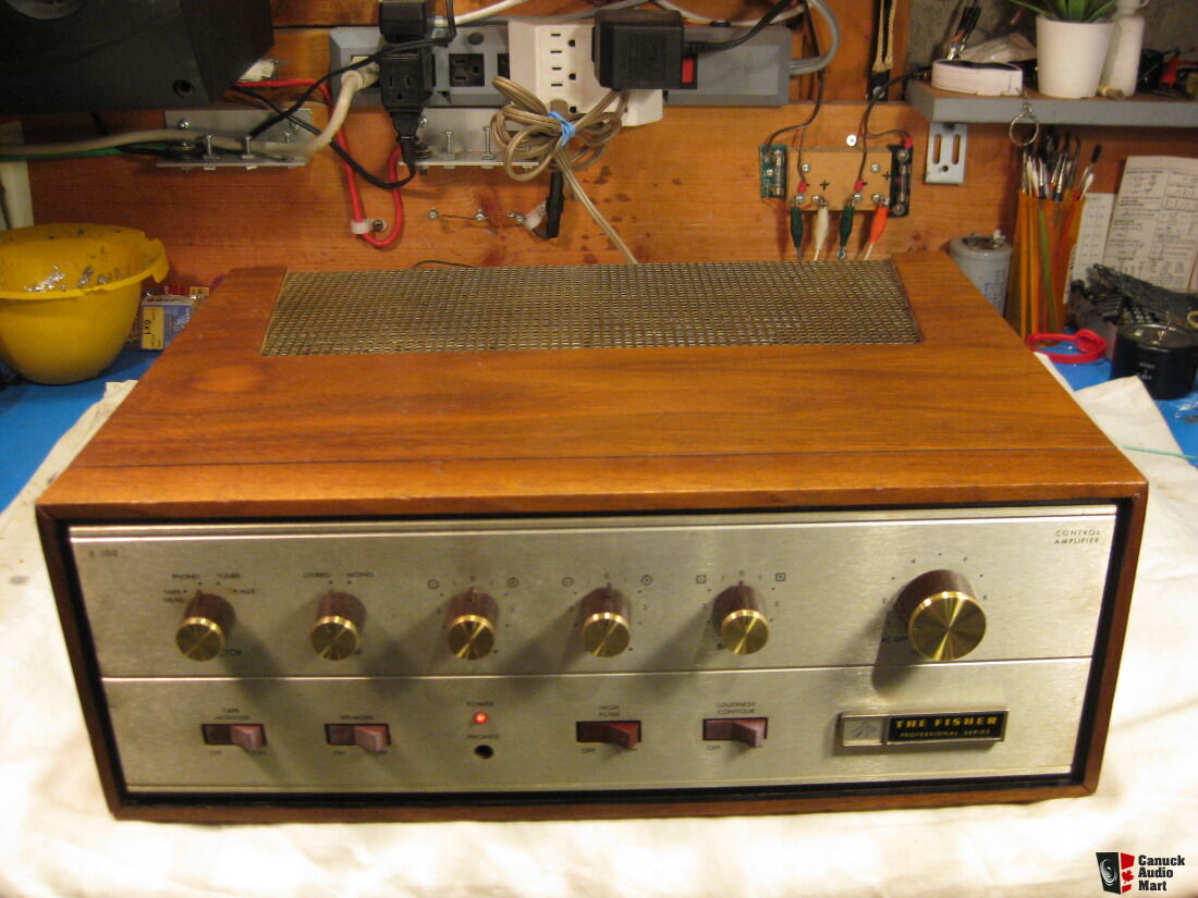 Clean Vintage Fisher X-100-2 Integrated Tube Amp....Restored ! Photo ...