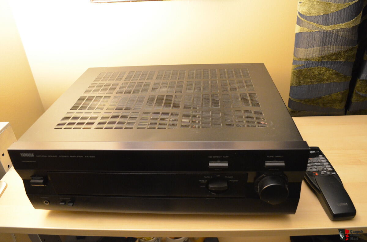 Yamaha AX-592 Stereo Integrated Amplifier with phono and remote Photo ...