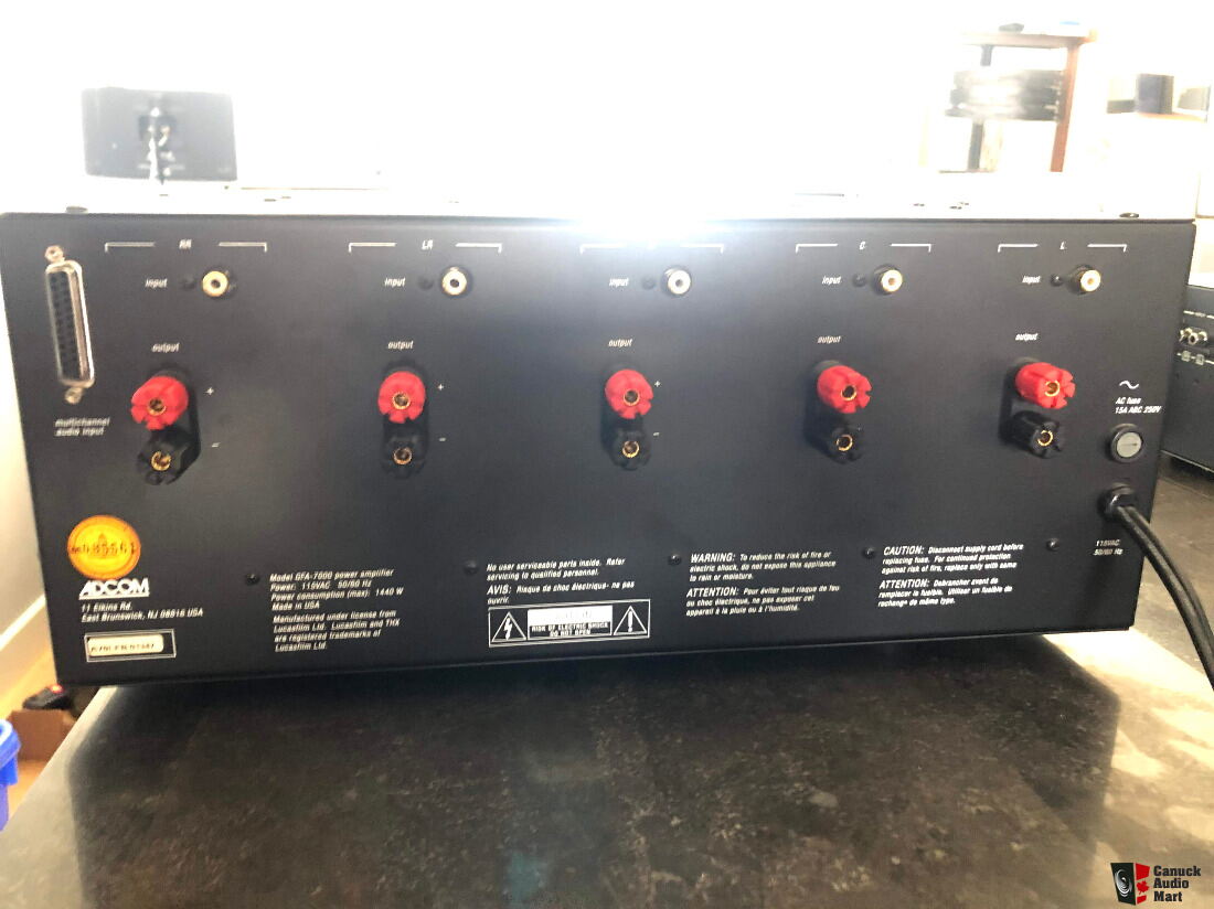 Adcom GFA-7000 5x130WPC Shipping included Photo #2975579 - Canuck Audio ...