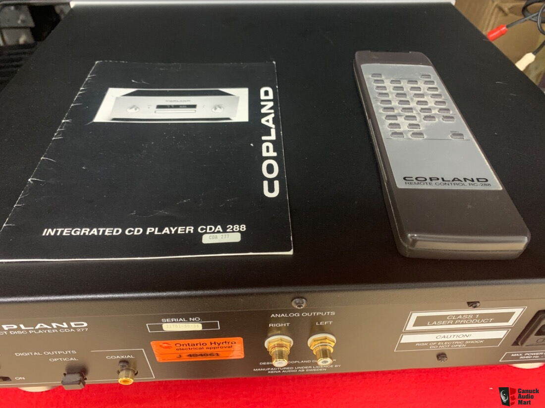 Copland CD Player CDA 277 with RC 288 Remote Photo #2977117 - UK Audio Mart