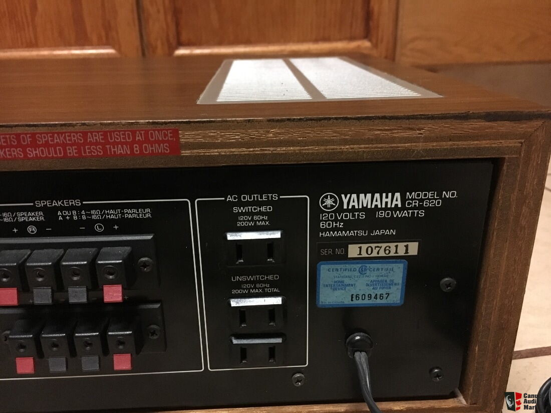Vintage Yamaha CR-620 Stereo Receiver Amplifier Photo #2980586 - Canuck ...