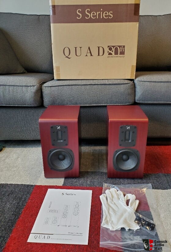 QUAD S-2 Speakers - Sapele Mahogany, Gold Hardware Photo #2990269 - US ...