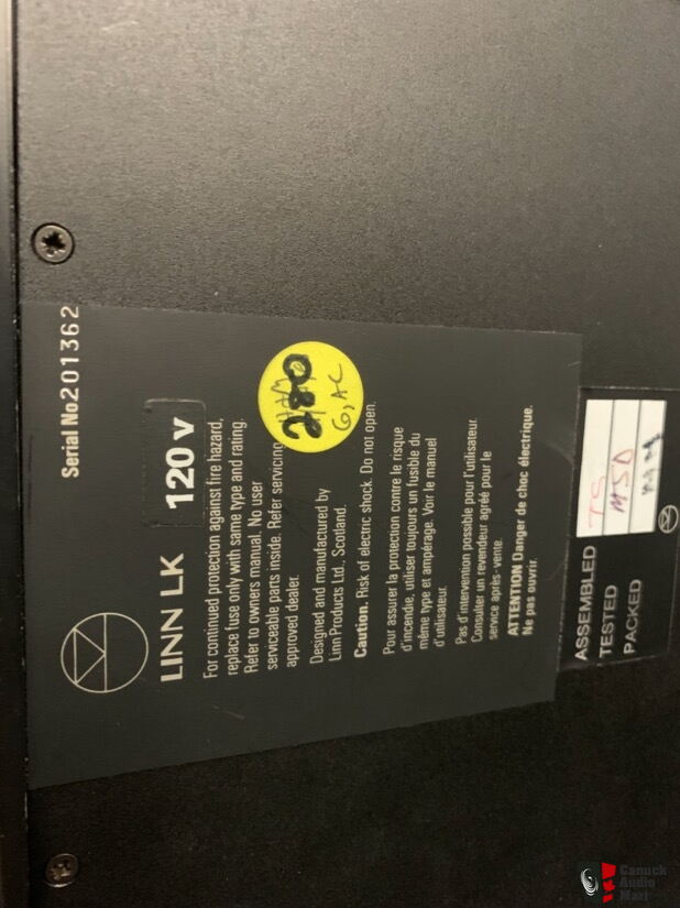 Linn LK280 with Linn Spark Power Supply Photo #2991292 - Canuck Audio Mart