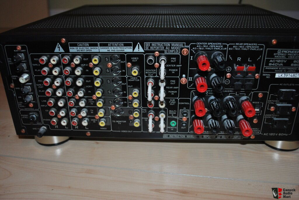 Vintage Pioneer VSX-D1S Receiver & Technics SH-AC500D DD/DTS Decorder ...