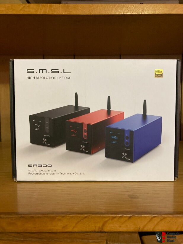 SMSL SA 300 Integrated Amp with Bluetooth Blue Colour w/Remote For Sale ...