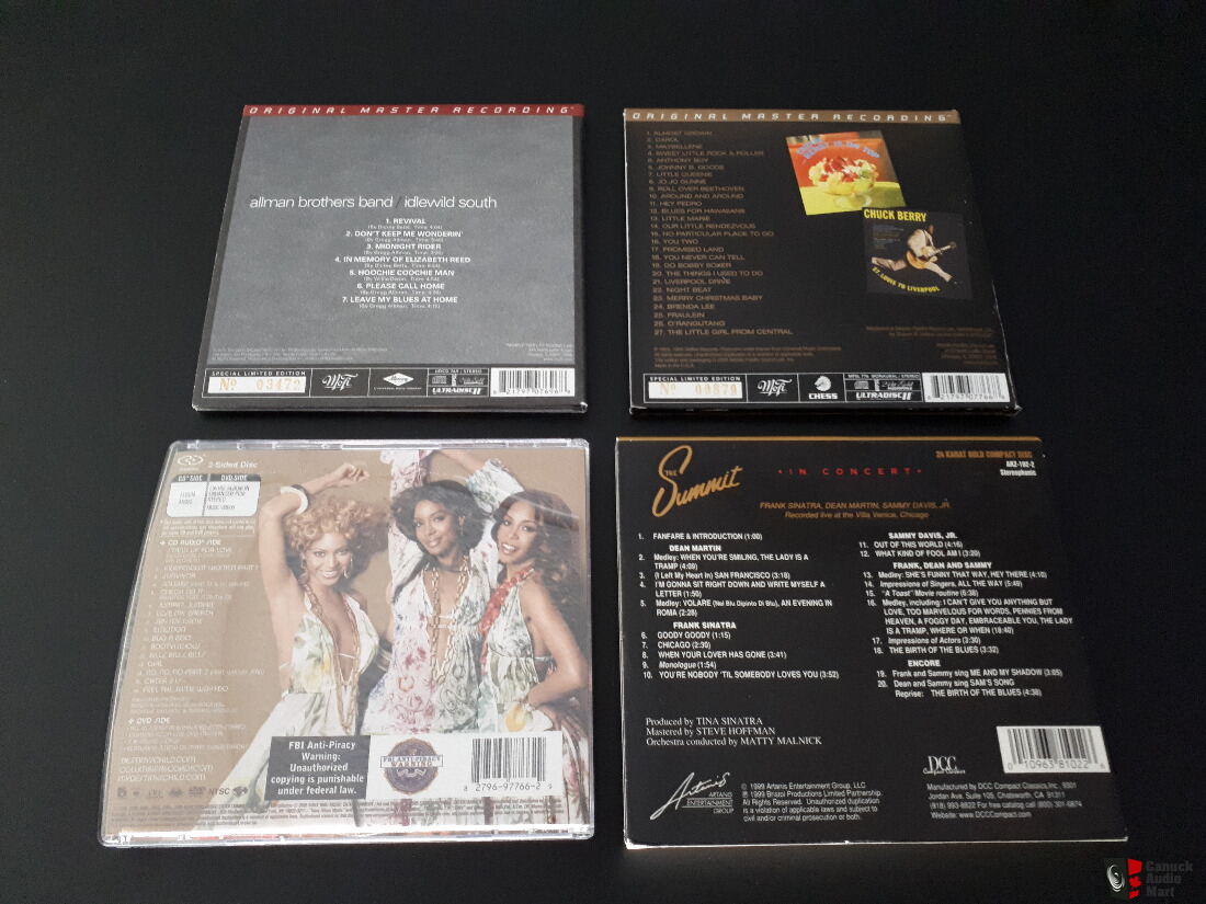 SACD DCC Mobile Fidelity Dual Disc For Sale Various Artists Photo ...