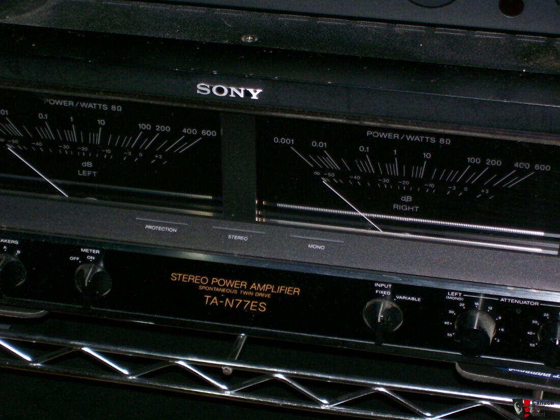 Sony TA-N77ES Power Amplifier with meters in very good condition ...
