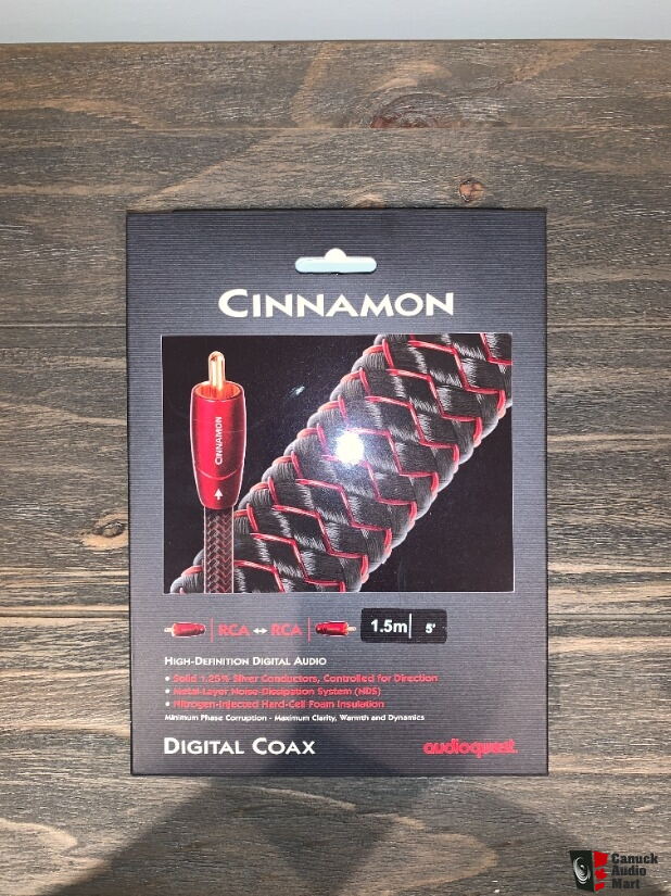 Audioquest Cinnamon Digital Coax - 1.5m (5 feet) For Sale - Canuck ...