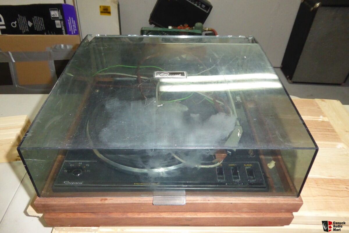 wood base Garrard SL synchro lab 72 B Turntable for restore or parts ...