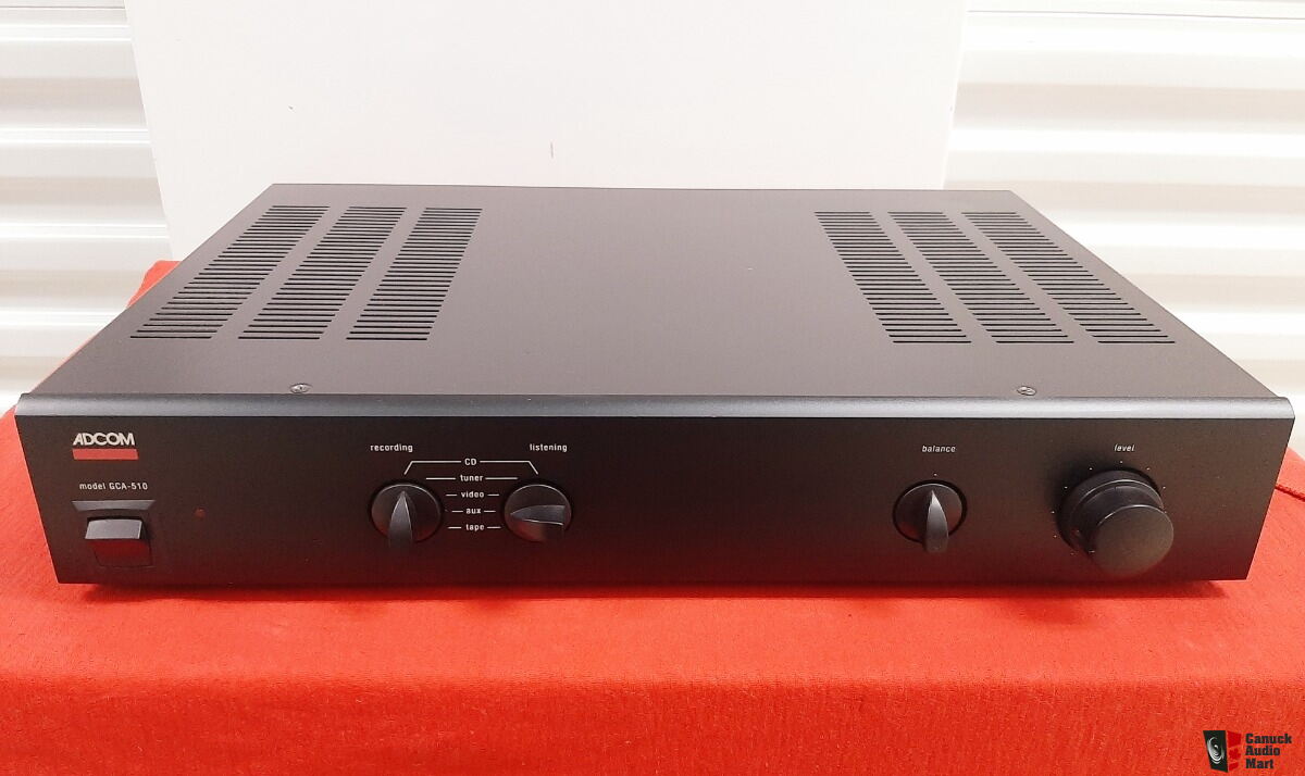 Rare Adcom Audiophile Grade Flat Sound Amplifier-GCA-510-Near MINT-SOLD ...