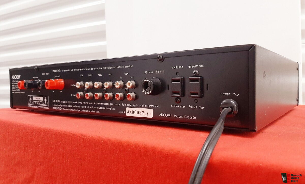 Rare Adcom Audiophile Grade Flat Sound Amplifier-GCA-510-Near MINT-SOLD ...