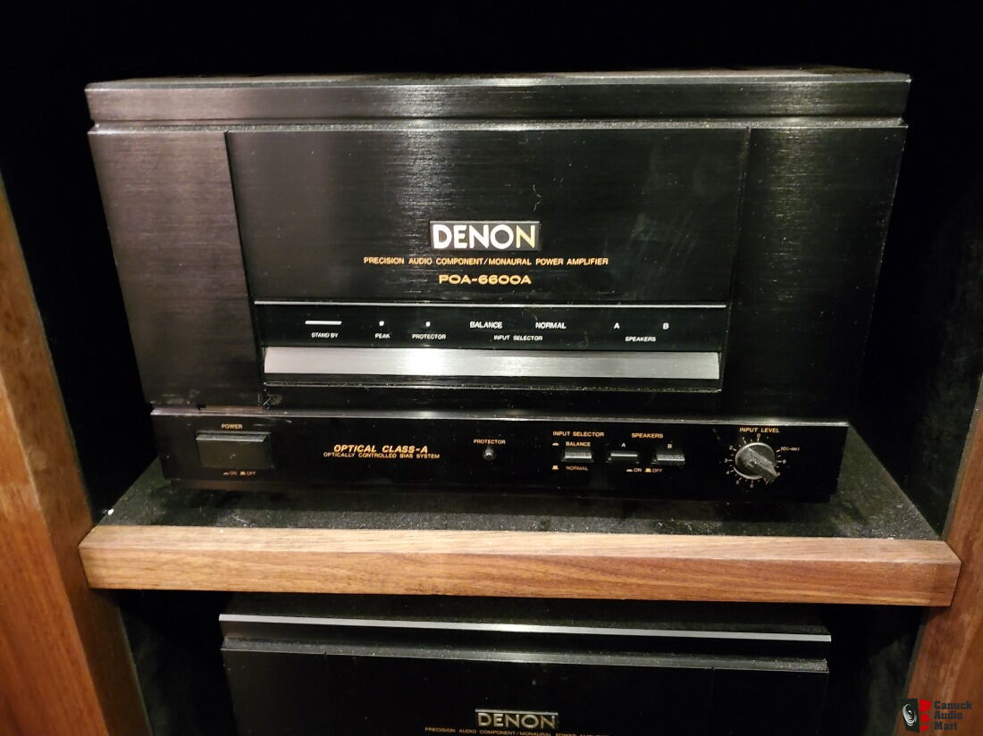 Denon 6600A class A mono amplifiers for sale Photo #3019911 - US Audio Mart