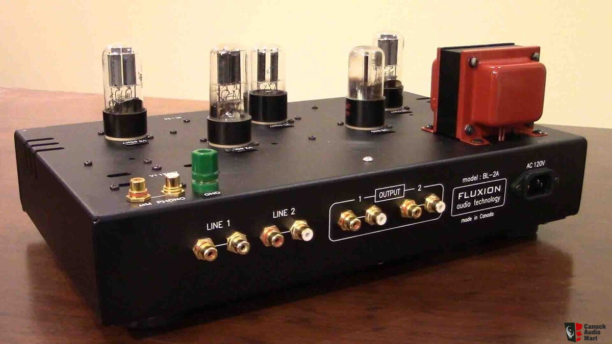 FLUXION tube preamplifier model BL-2A with BASS TREBLE control ; 12AX7 ...