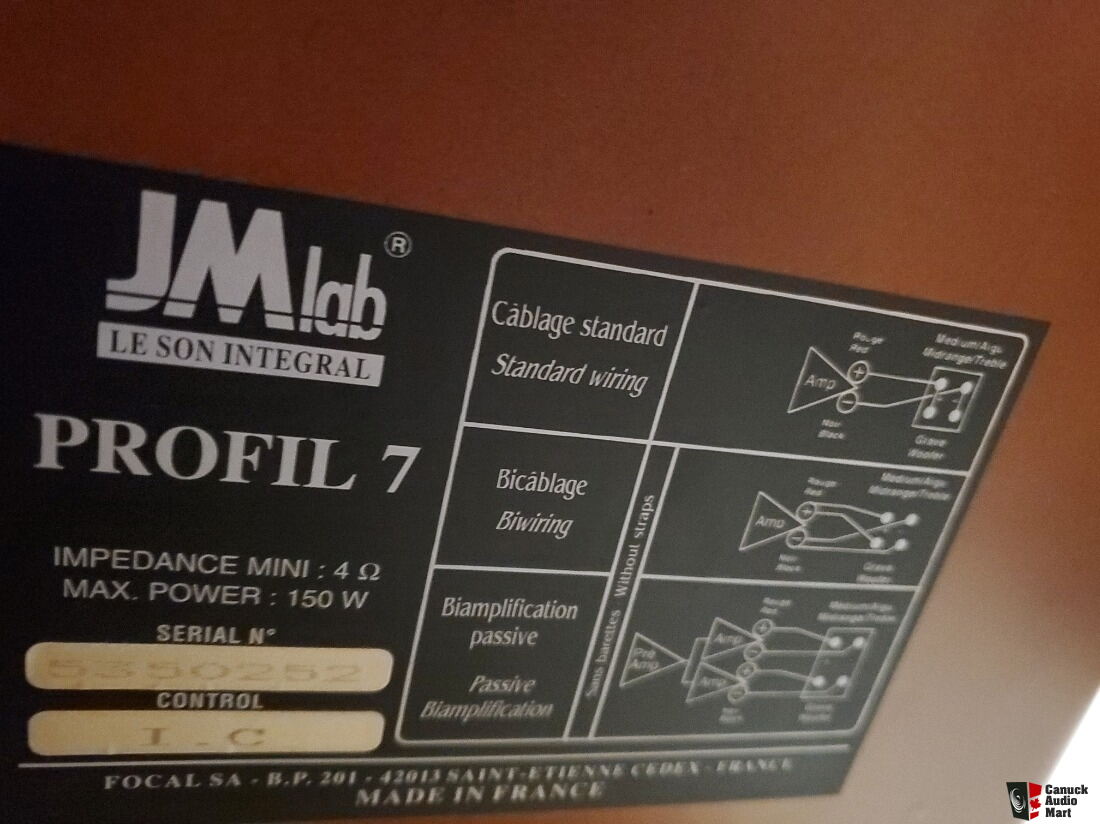 JM Lab profil 7 For Sale - Canuck Audio Mart