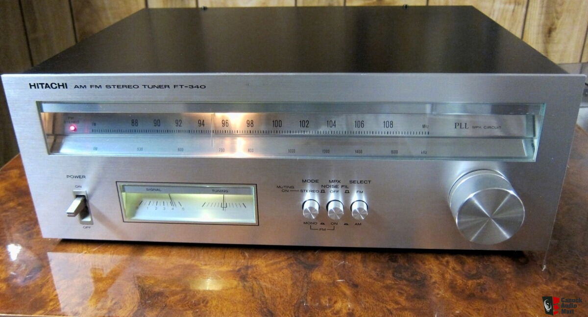 Classic Hitachi FT-340 Stereo FM/AM Tuner JAPAN Photo #3031243 - Canuck ...