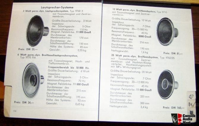 Philips Norelco 9762/05 fullrange speakers with Bell horn tweeters ...