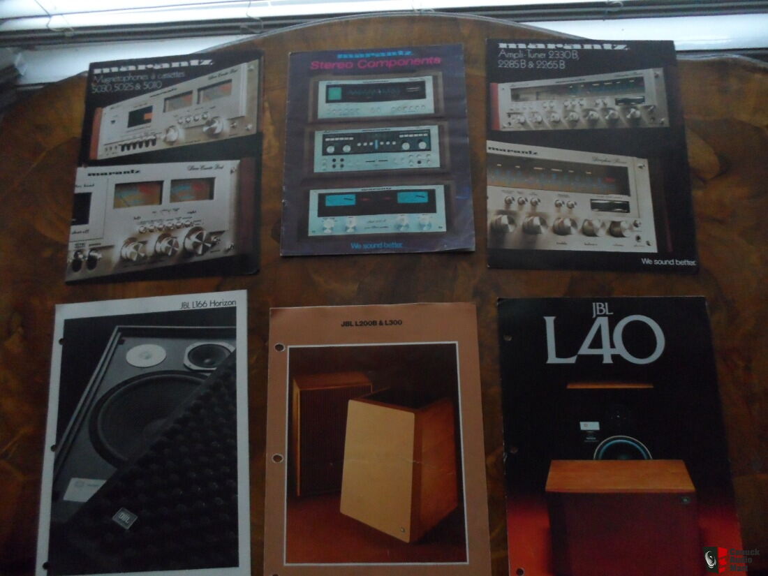 Marantz & JBL Original Sales Brochure Photo #3032248 - UK Audio Mart