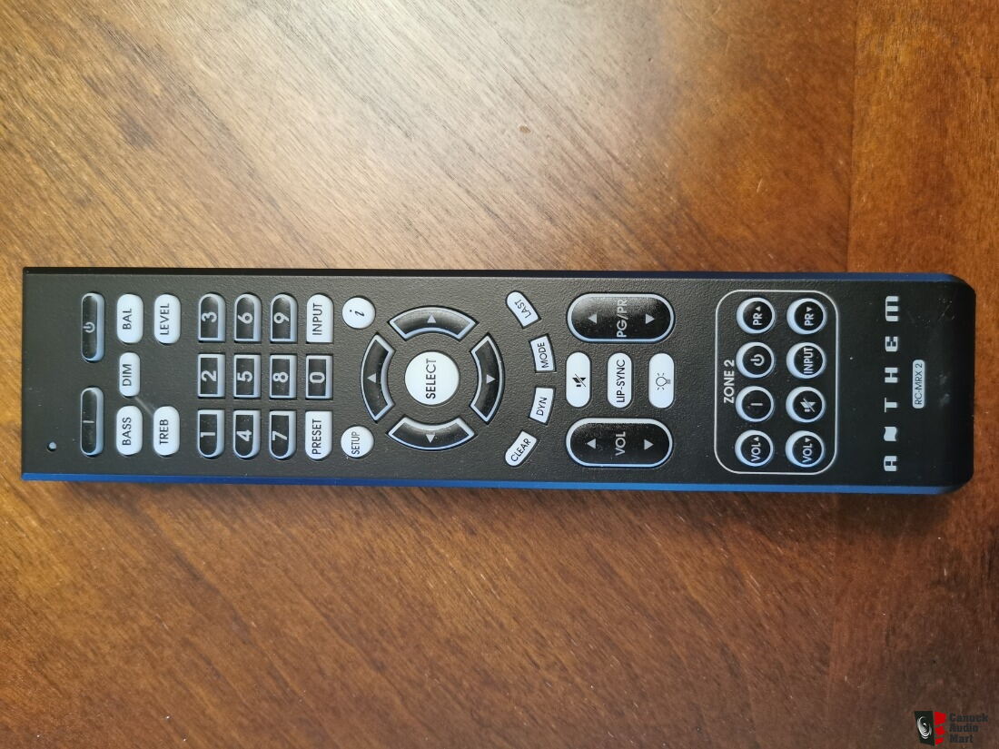 Anthem MRX 20/AVM60 remote control For Sale - Canuck Audio Mart