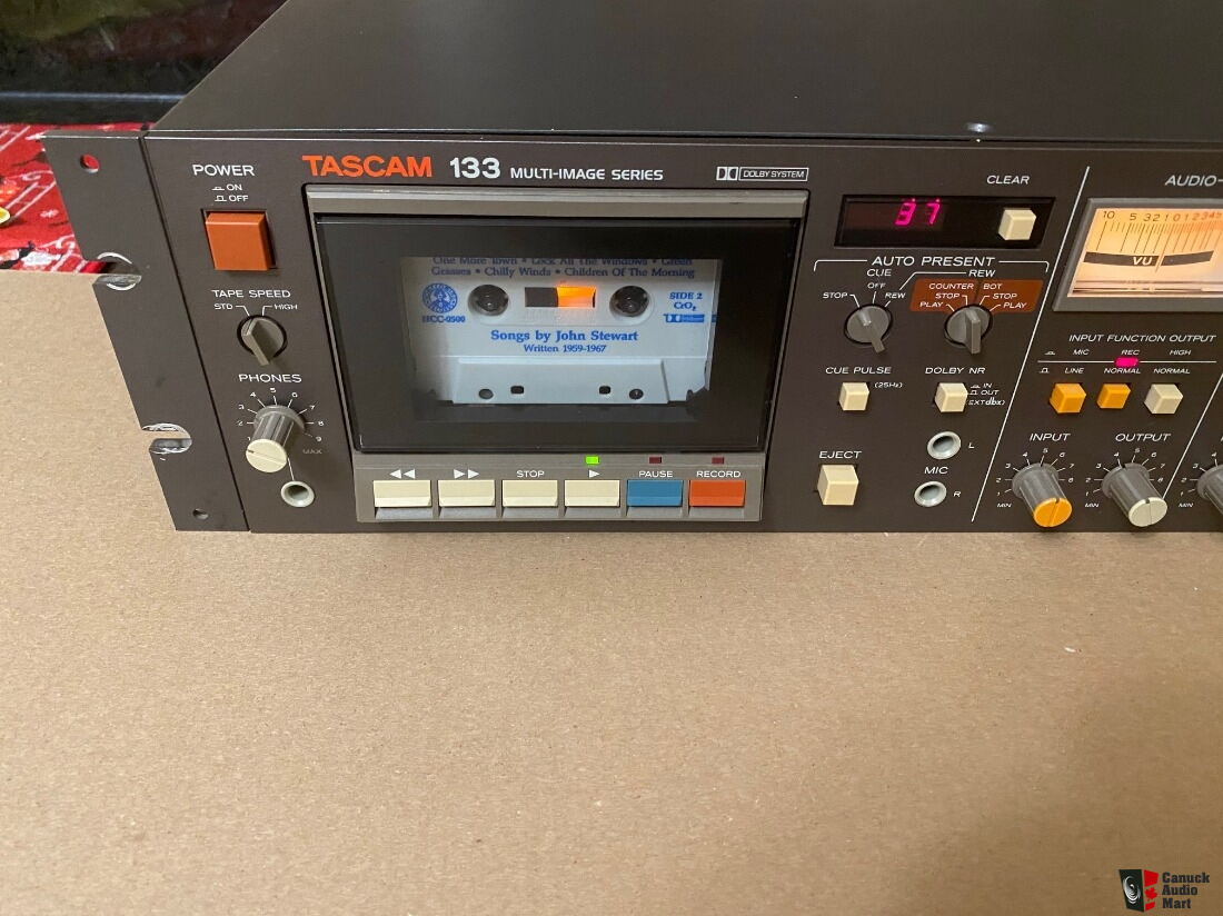 Tascam 133 133B cassette tape player recorder serviced and in excellent ...