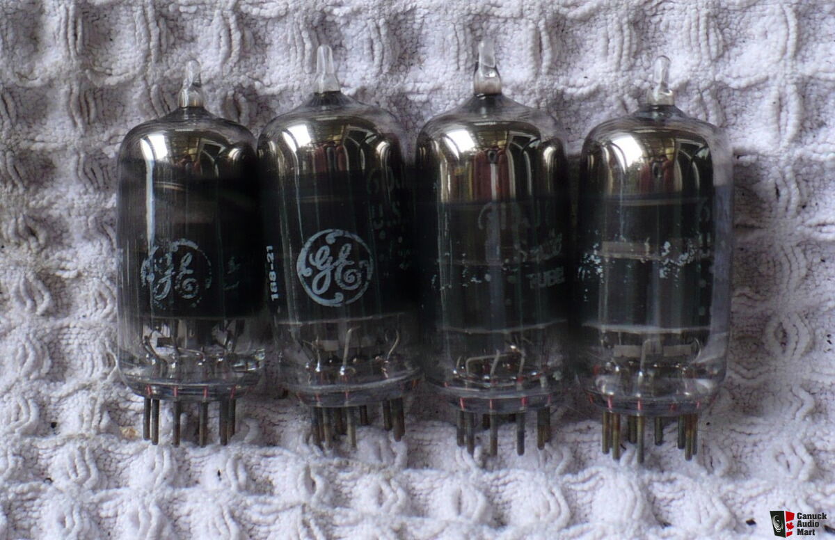 2 Vintage Pair Of GE "Black Glass" 6DJ8 ECC88 Preamplifier Tubes Photo ...