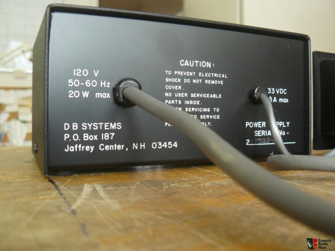 DB Systems Precision Preamp model DB-1A and its DB-2A Power Supply ...