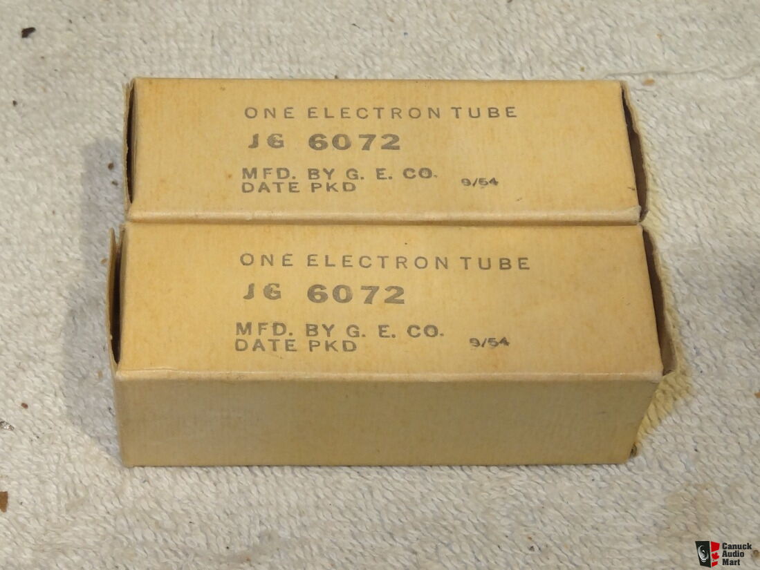 GE JG-6072 tubes Black Plate Triple Mica for Audio Note Kondo amplifier ...