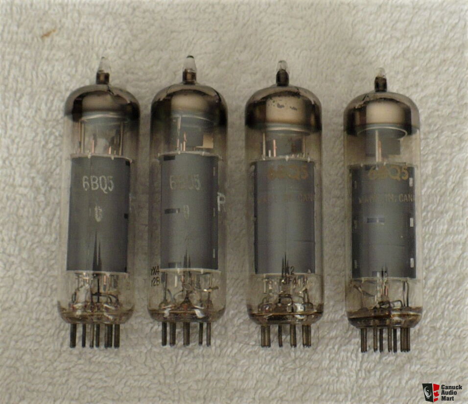 Quad Of Philips 6BQ5 / EL84 Output Tubes Strong Testing Set Photo ...