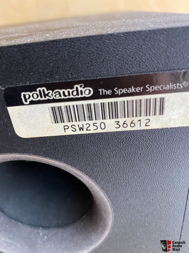 Polk Audio Subwoofer PSW250 For Sale - Canuck Audio Mart