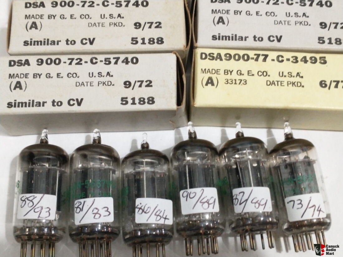 NOS 5687WA/WB Tubes RCA, JAN GE, Raytheon, Tungsol Photo #3068087 ...