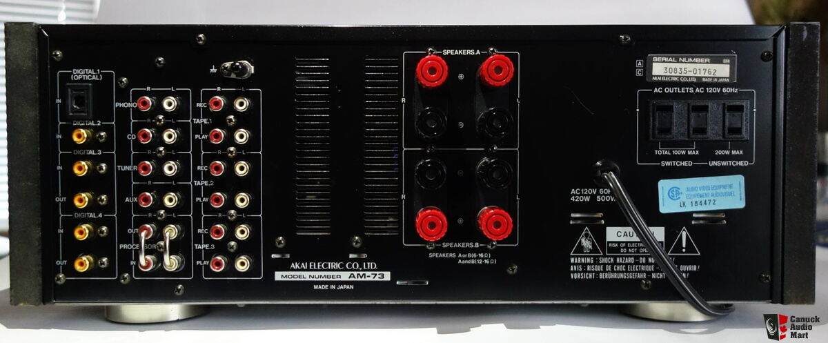 Pristine AKAI AM73 Reference Master Digital Integrated Amplifier Photo ...