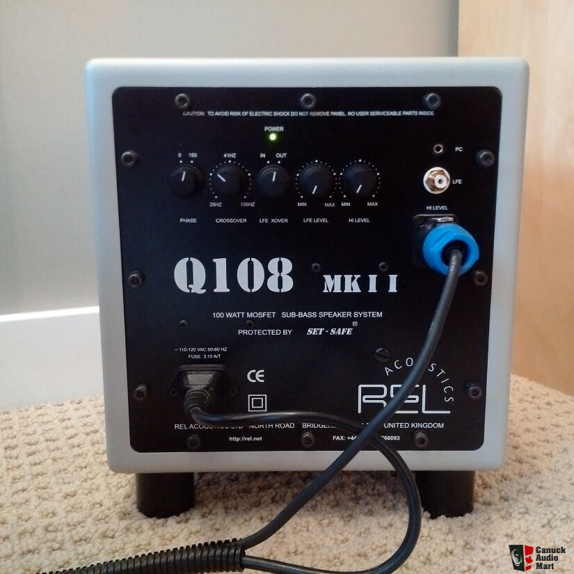 REL Q108 MK2 subwoofer Photo #3074683 - Canuck Audio Mart