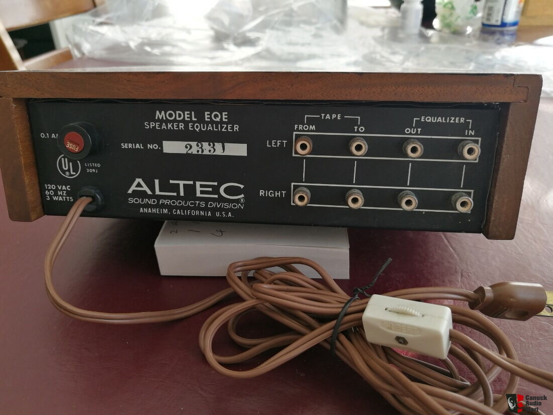 Altec Concept speaker equalizer Photo #3079804 - Canuck Audio Mart