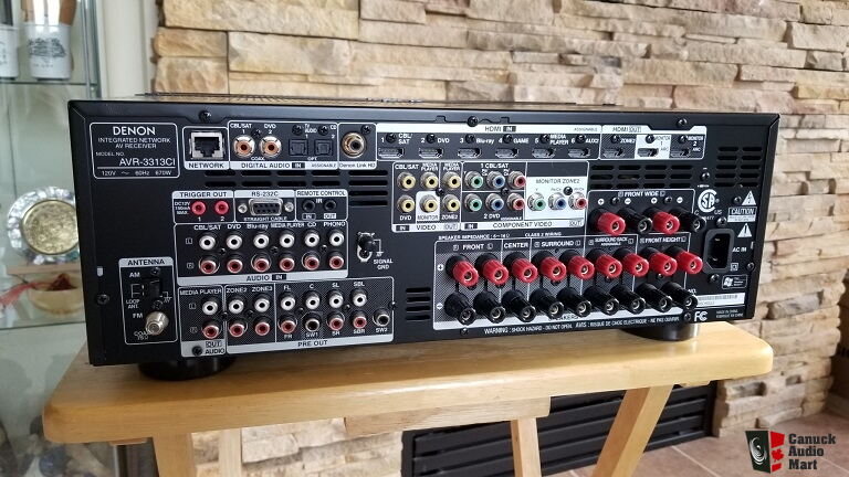 Denon AVR-3313CI 7.2 Channel 4K & 3D Pass-through Networking AV ...