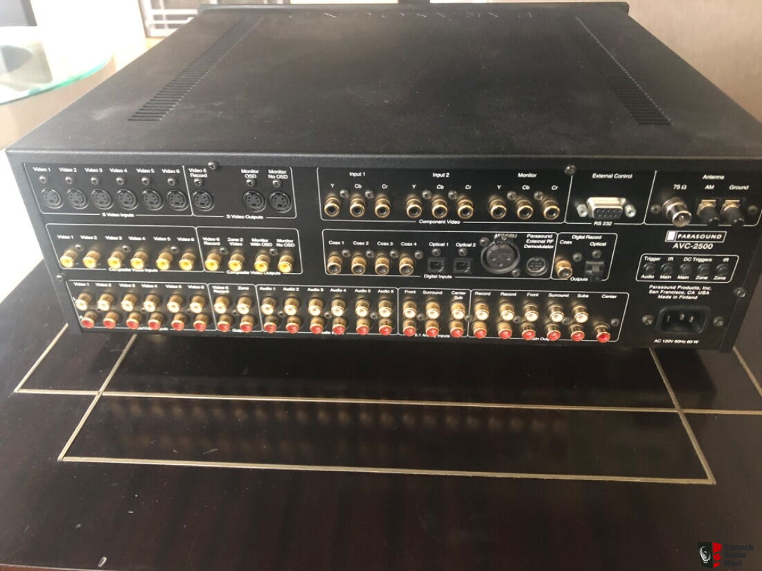 Parasound AVC-2500 Pre-Amp and HCA-2205 5 Channel Amp Photo #3085545 ...