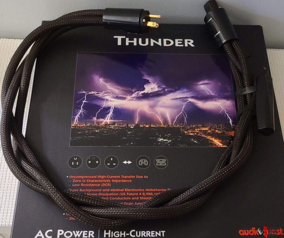 Audioquest Thunder High Current Power Cord with 72v DBS - 1 Meter For ...