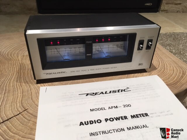 Realistic APM 200 Audio Power Meter w/ white LED back light upgrade ...