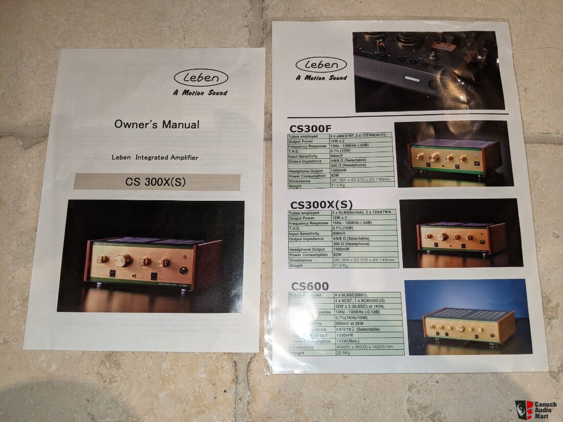 LEBEN CS-300XS - EL84 TUBES Integrated Amplifier Photo #3092004 - UK ...