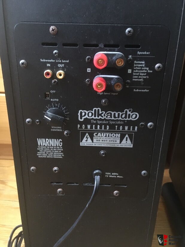 Polk Audio RT1000P ***one of the subs needs a new capacitor Photo ...