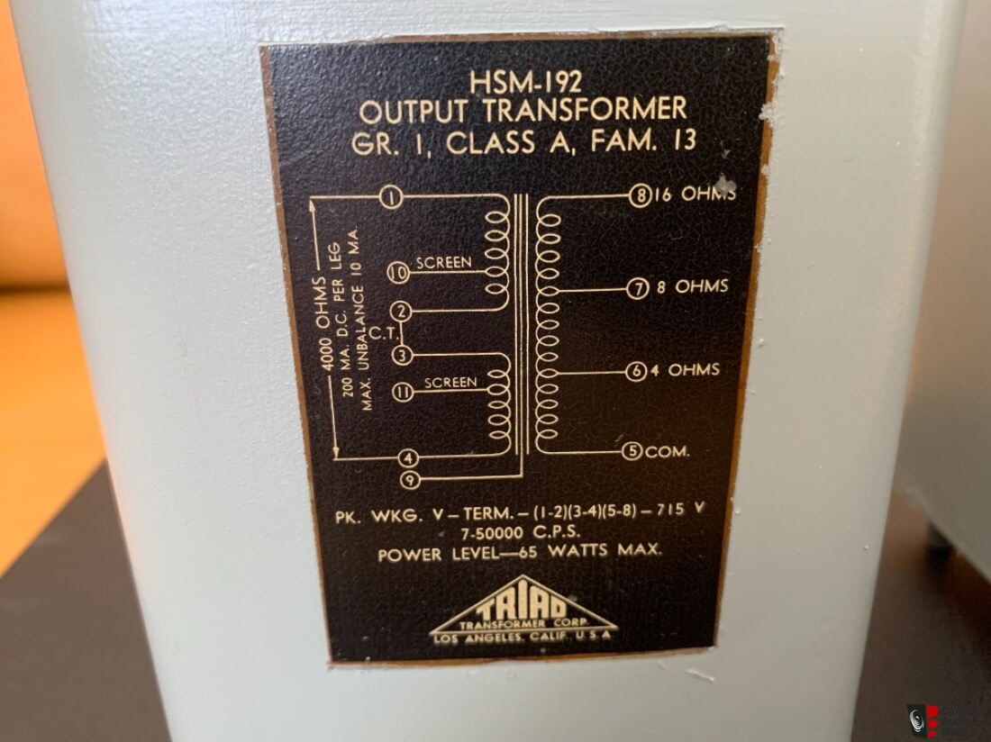 Triad HSM-192 Output Transformer Photo #3109174 - Canuck Audio Mart