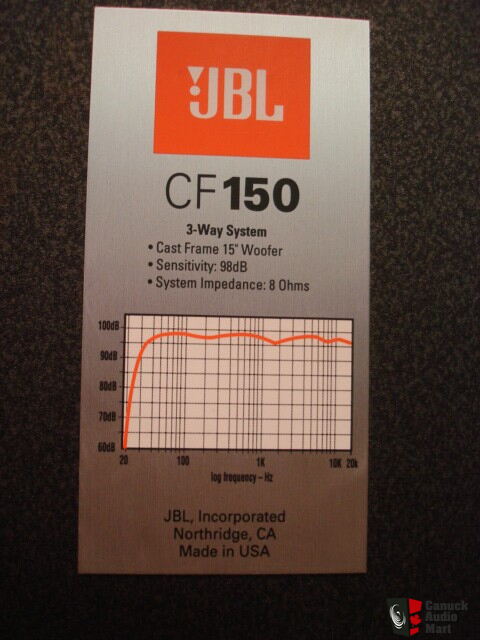 BIG JBL CF-150 speakers Photo #311081 - Canuck Audio Mart
