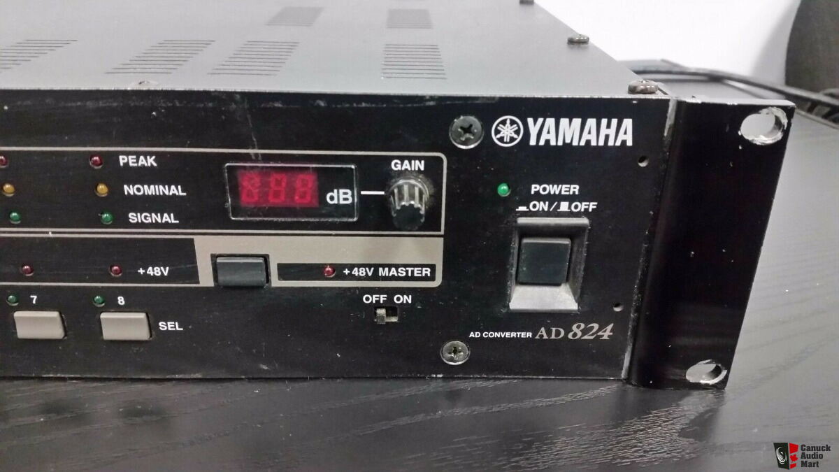 Yamaha AD824 8 channel AD Converter - Comes with MY8-AE I/O Card ...