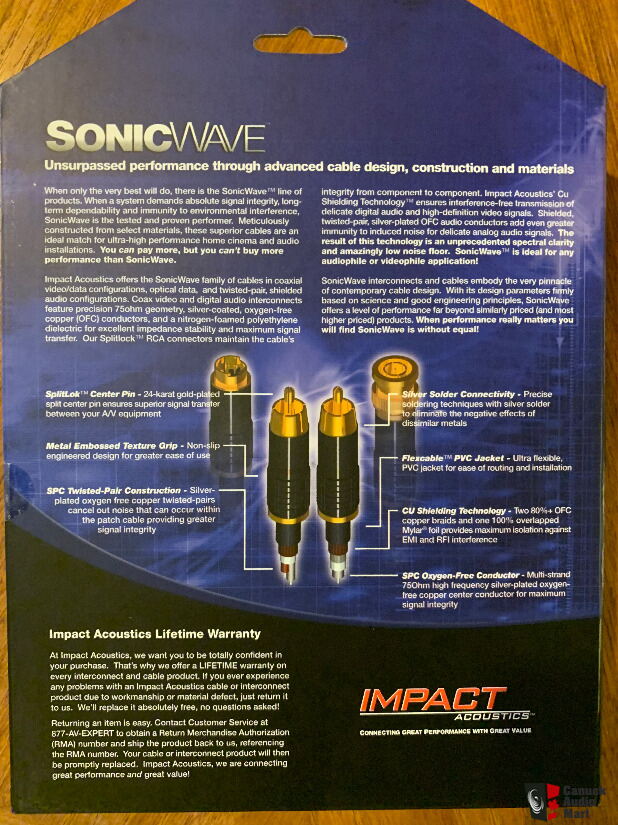 SonicWave interconnect cables Photo #3110863 - UK Audio Mart