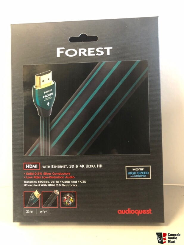 Audioquest Forest HDMI 4K UHD HDR 18 Gbps Brand New For Sale - Canuck ...