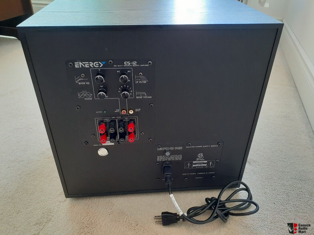 Excellent and Powerful Energy ES-12 12" 600 Watts Peak Front-Firing ...
