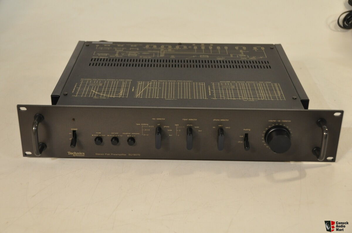 SOLD - Technics SU-9070 Professional Series Flat Preamplifier MM & MC ...
