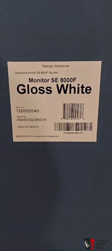 Paradigm Monitor SE 8000F Photo #3143629 - US Audio Mart
