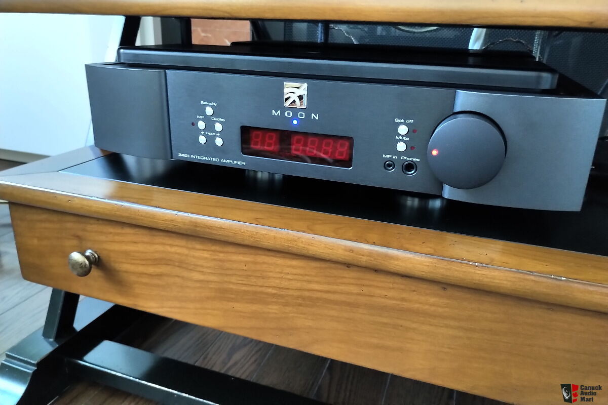 Simaudio MOON 340i D2PX Integrated Amp (Black / Phono / DAC / Balanced ...