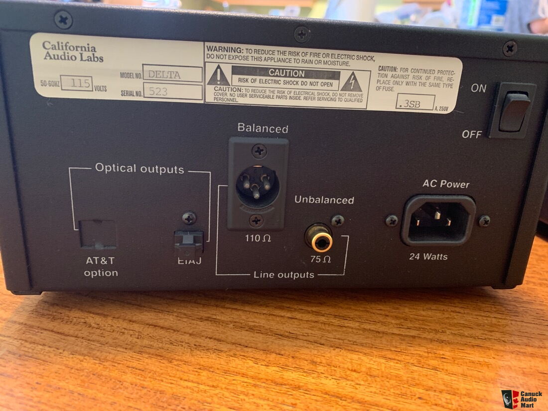 California Audio Labs Delta - Sigma Transport and DAC - Tube Output ...