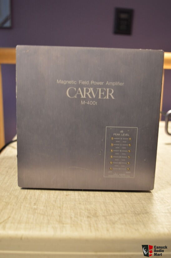 Carver Magnetic Field Power Amplifier M-400t M400t 2 Channel Cube Photo ...